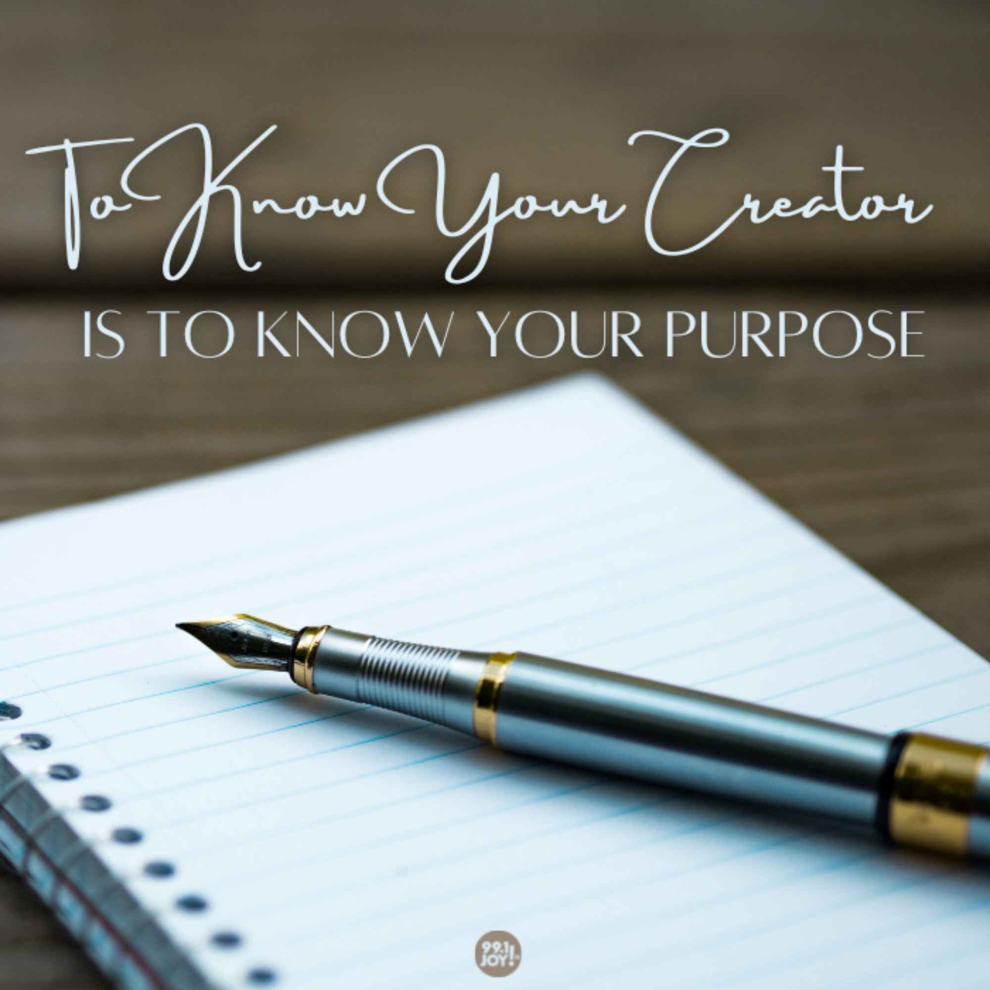 To Know Your Creator Is To Know Your Purpose - JOY FM - JOY FM