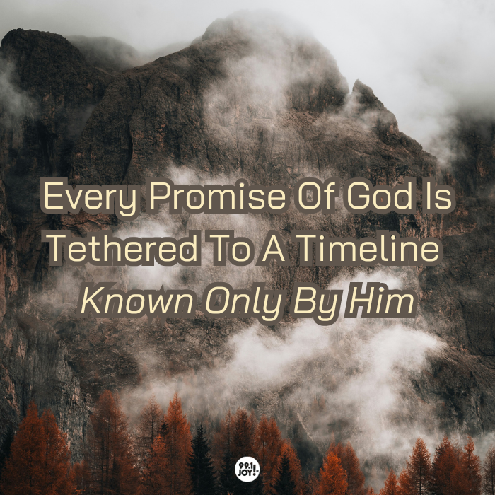Every Promise Of God Is Tethered To A Timeline Known Only By Him - JOY ...